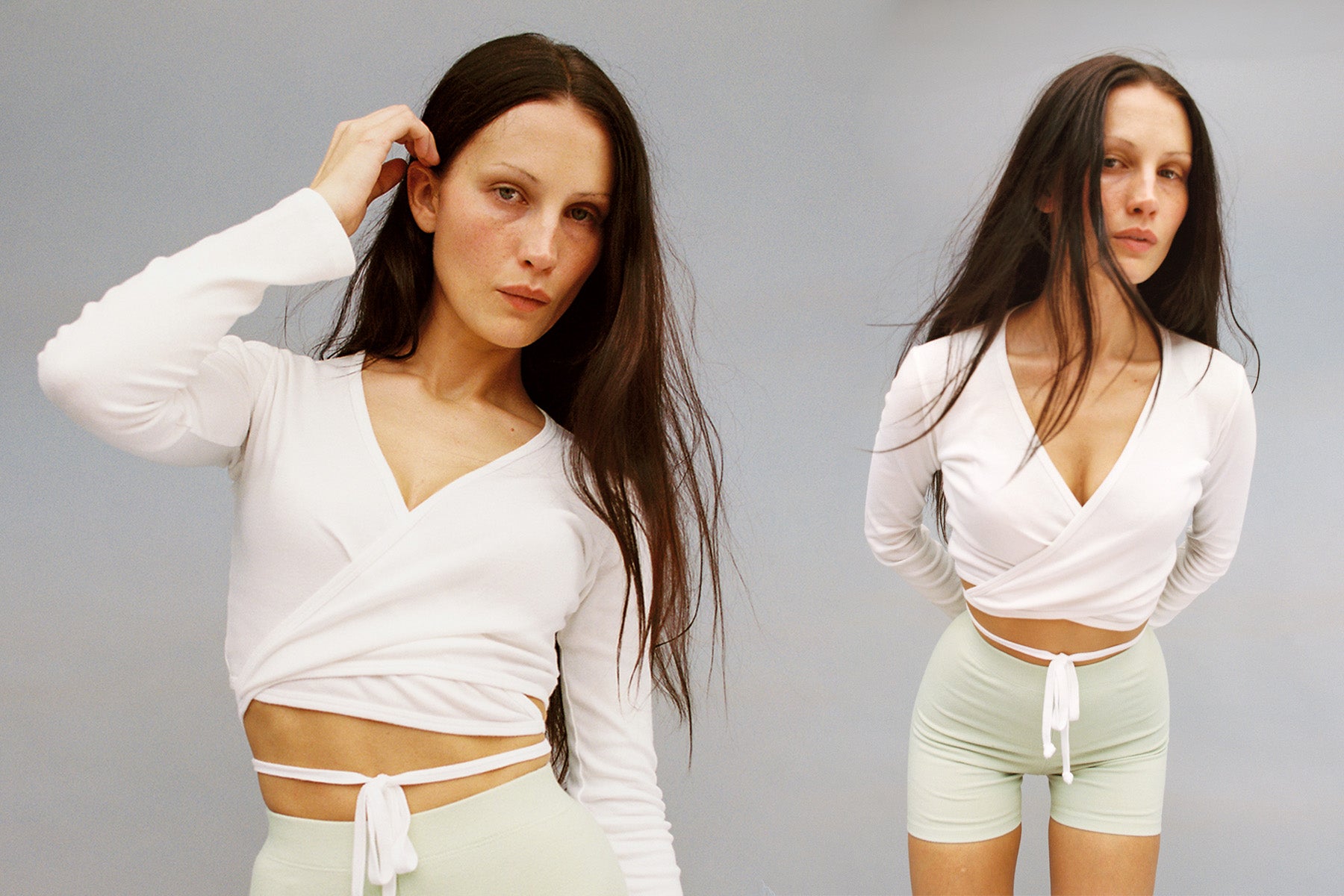 Sarita Wrap Top - White | GIL RODRIGUEZ